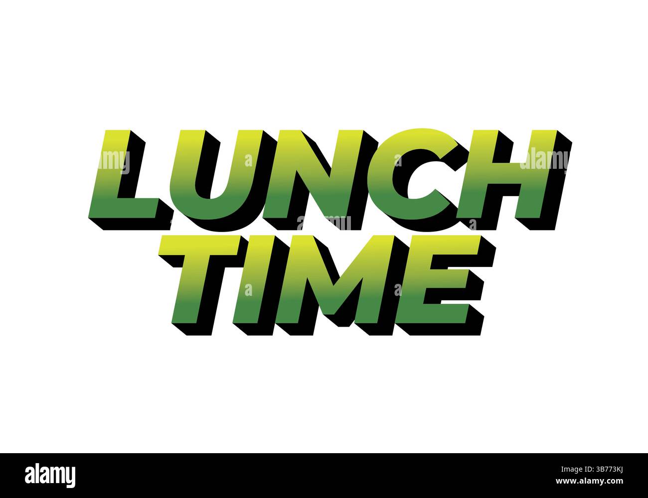 Lunch time. Text effect design for restaurant advertising needs both ...