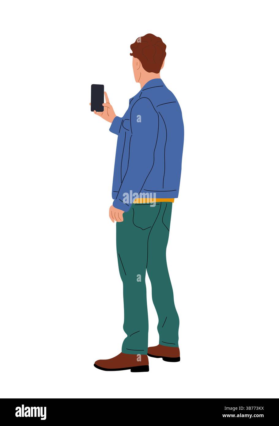 Front rear view human Stock Vector Images - Alamy