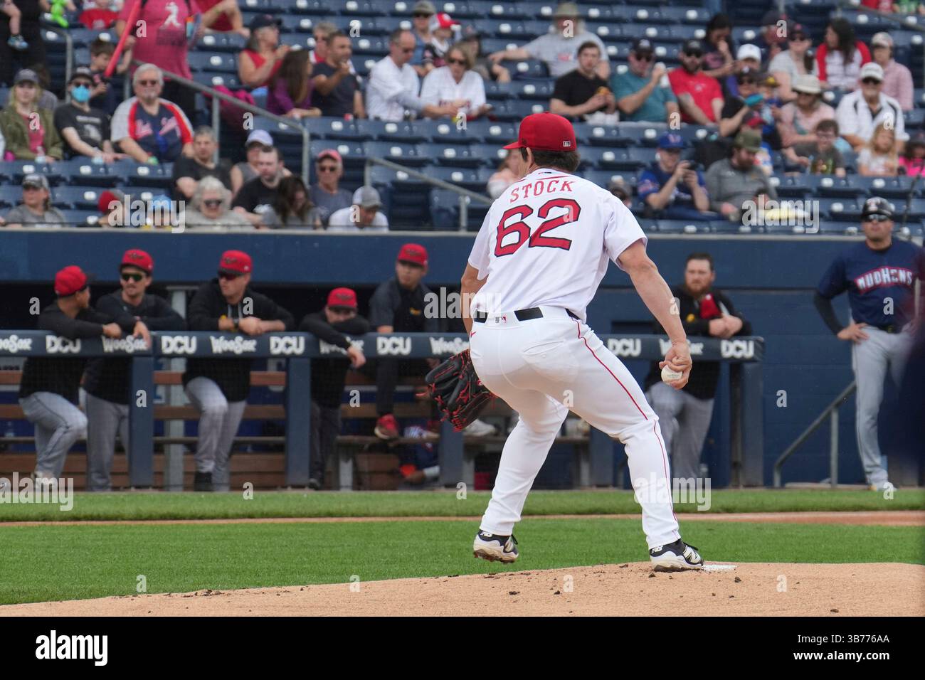 Salt Lake UT, USA. 4th May, 2025. Worcester pitcher Robert Stock (62 ...
