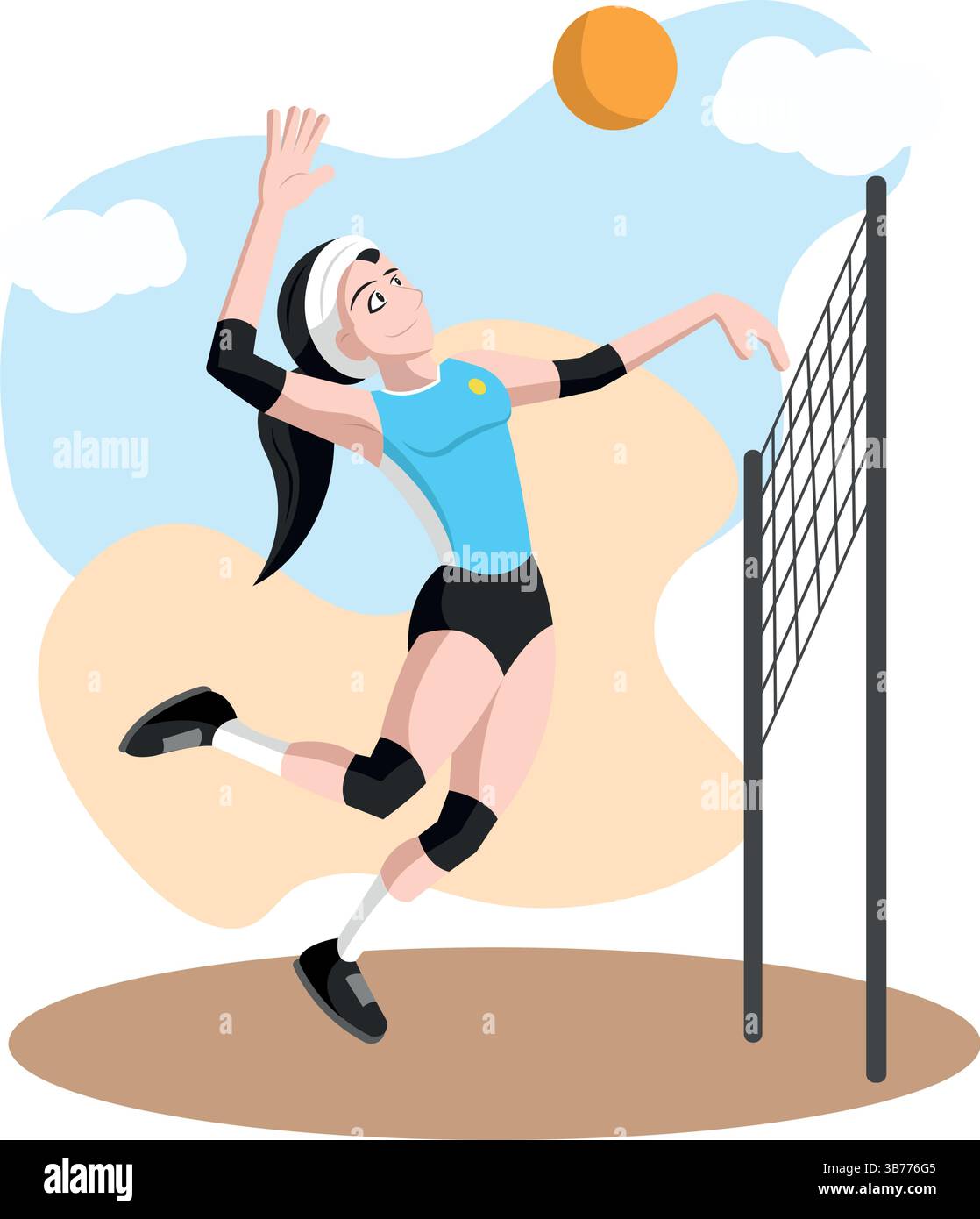 Indoor volleyball motion hi-res stock photography and images - Alamy
