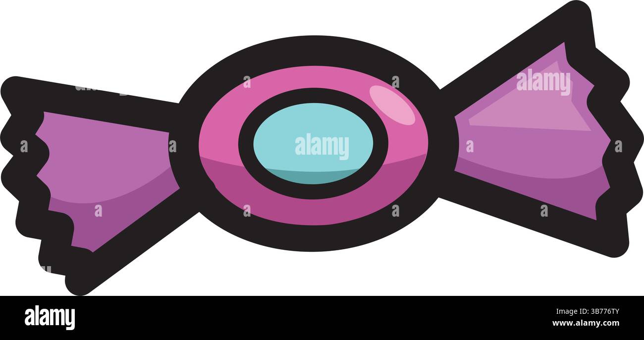 Pink oval hard candy wrap. Vector illustration Stock Vector Image & Art ...