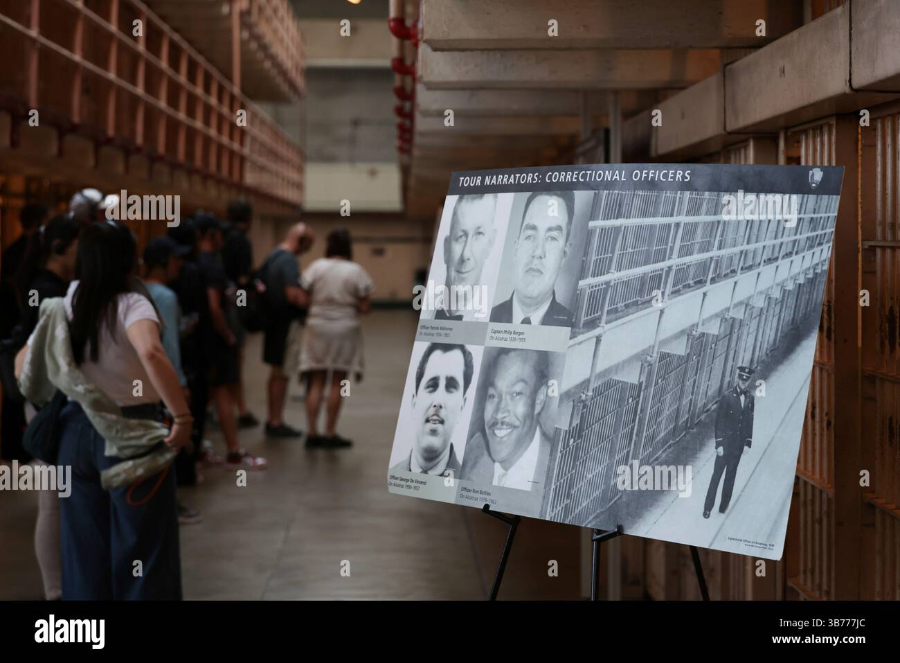 Visitors tour the prison cells on Alcatraz Island Monday, May 5, 2025 ...