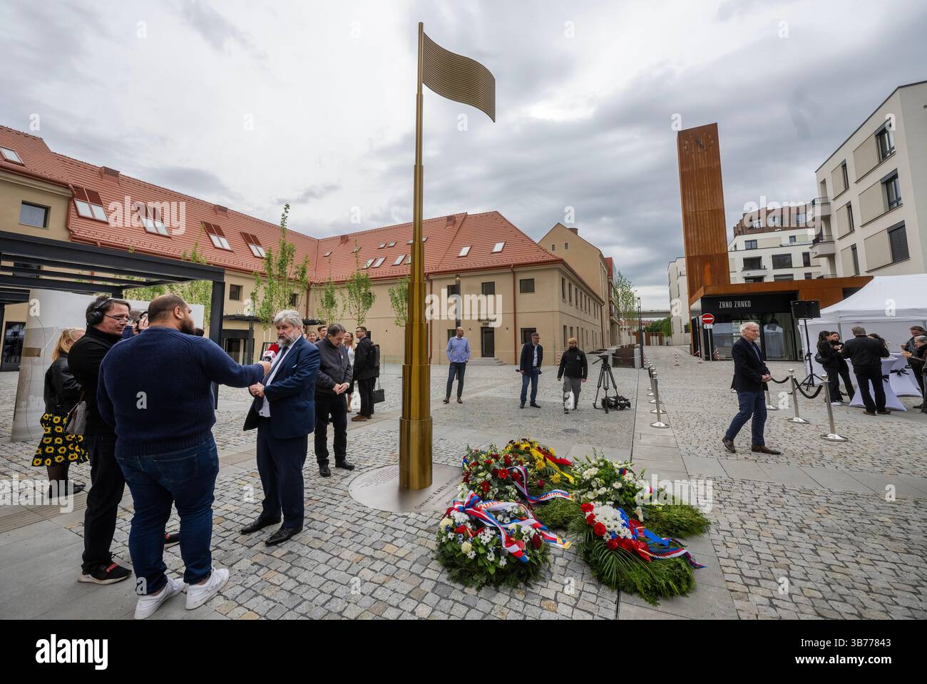 Prague, Czech Republic. 05th May, 2025. Unveiling of monument to ...