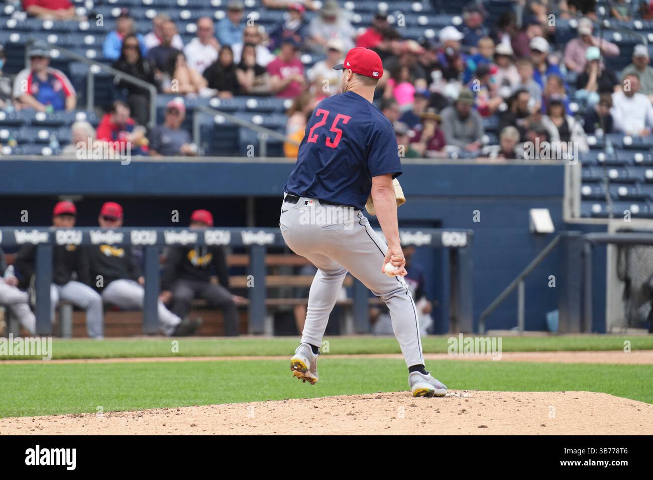 Salt Lake UT, USA. 4th May, 2025. Toledo pitcher Matt Manning (25 ...