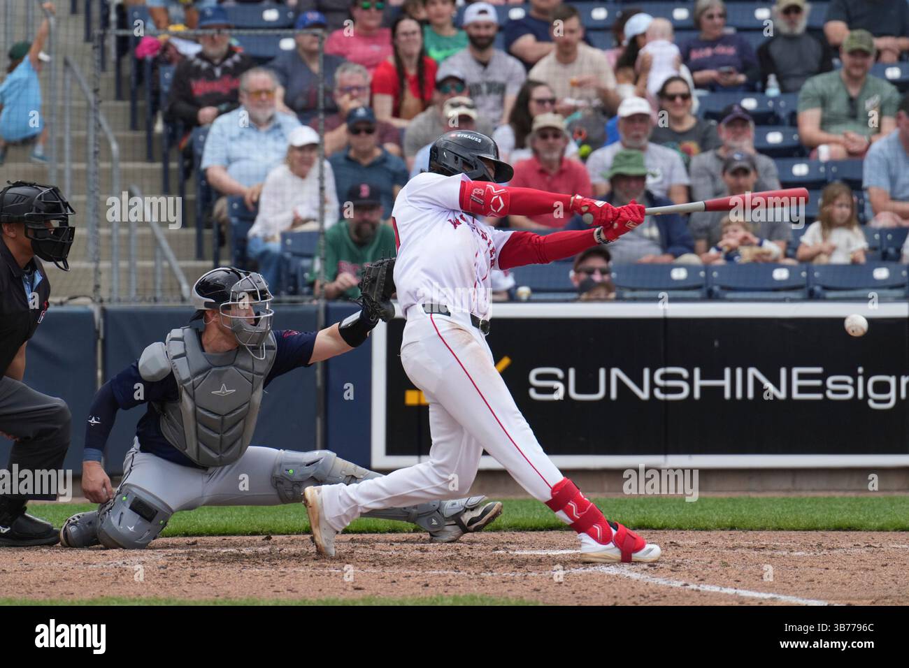 Salt Lake UT, USA. 4th May, 2025. Worcester second baseman Nick Sogard ...