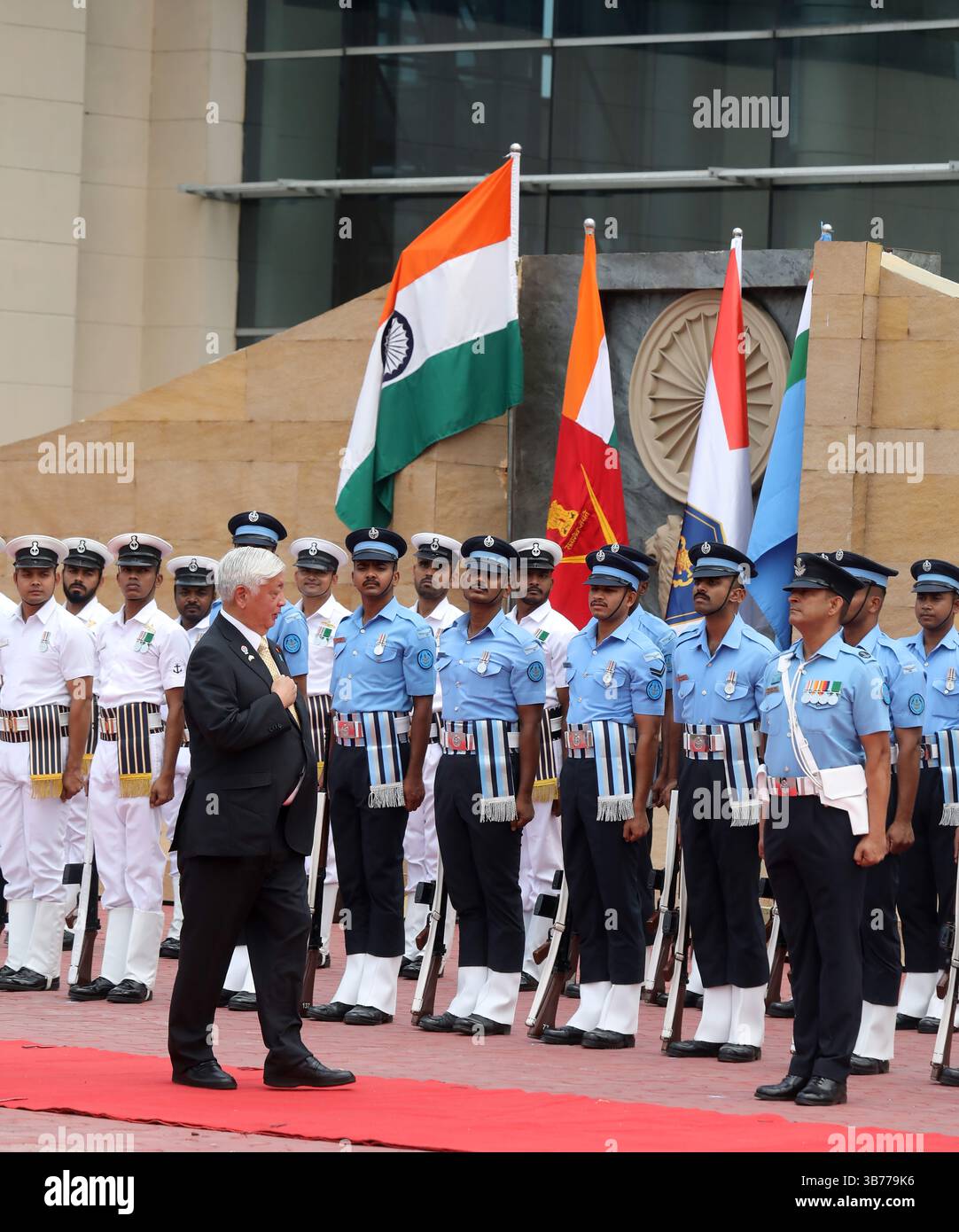 New Delhi, India. 05th May, 2025. Japan's Defence Minister Gen Nakatani ...