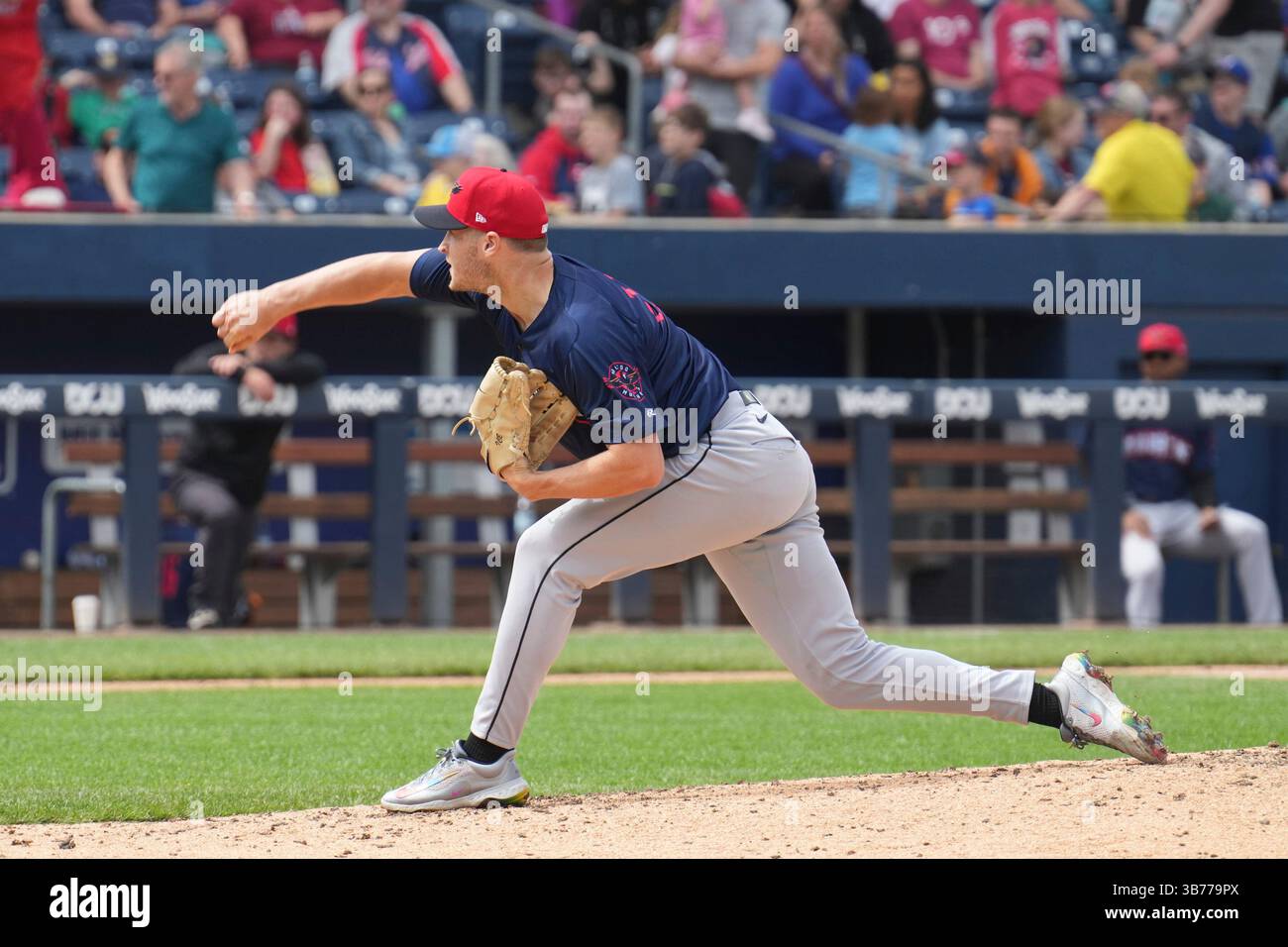 Salt Lake UT, USA. 4th May, 2025. Toledo pitcher Matt Manning (25 ...