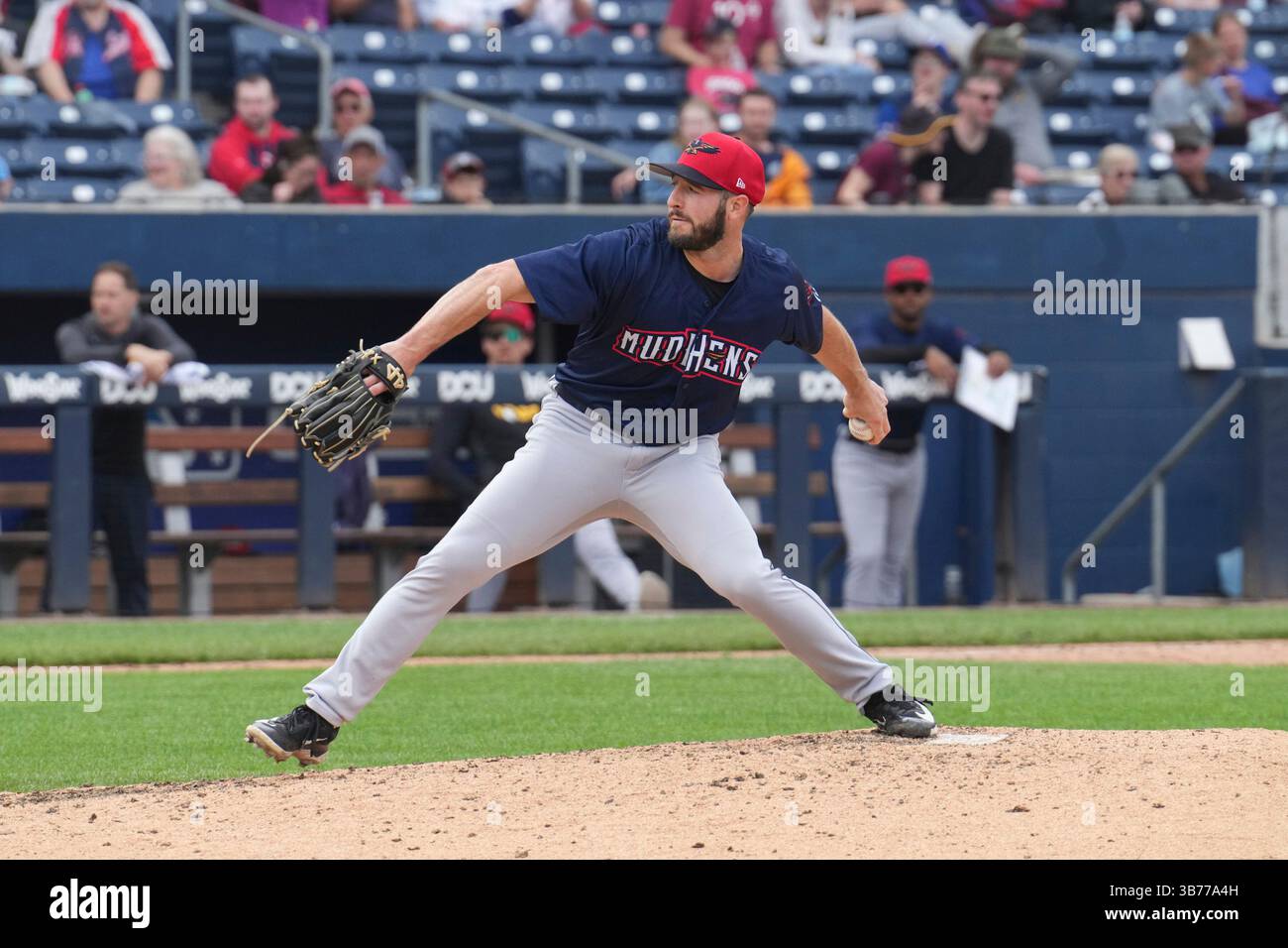 MAY 4 2025: Toledo pitcher P.J.Poulin (18) throws a pitch during the ...