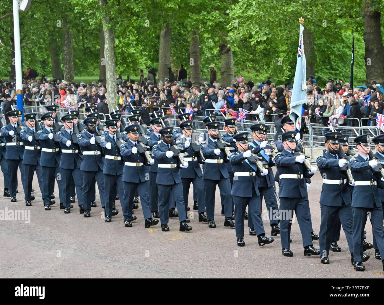 London, UK. 05th May, 2025. The Royal Air Force during the VE80 ...