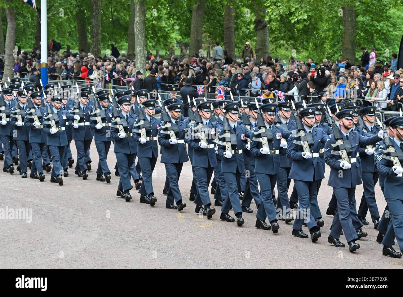 London, UK. 05th May, 2025. The Royal Air Force during the VE80 ...
