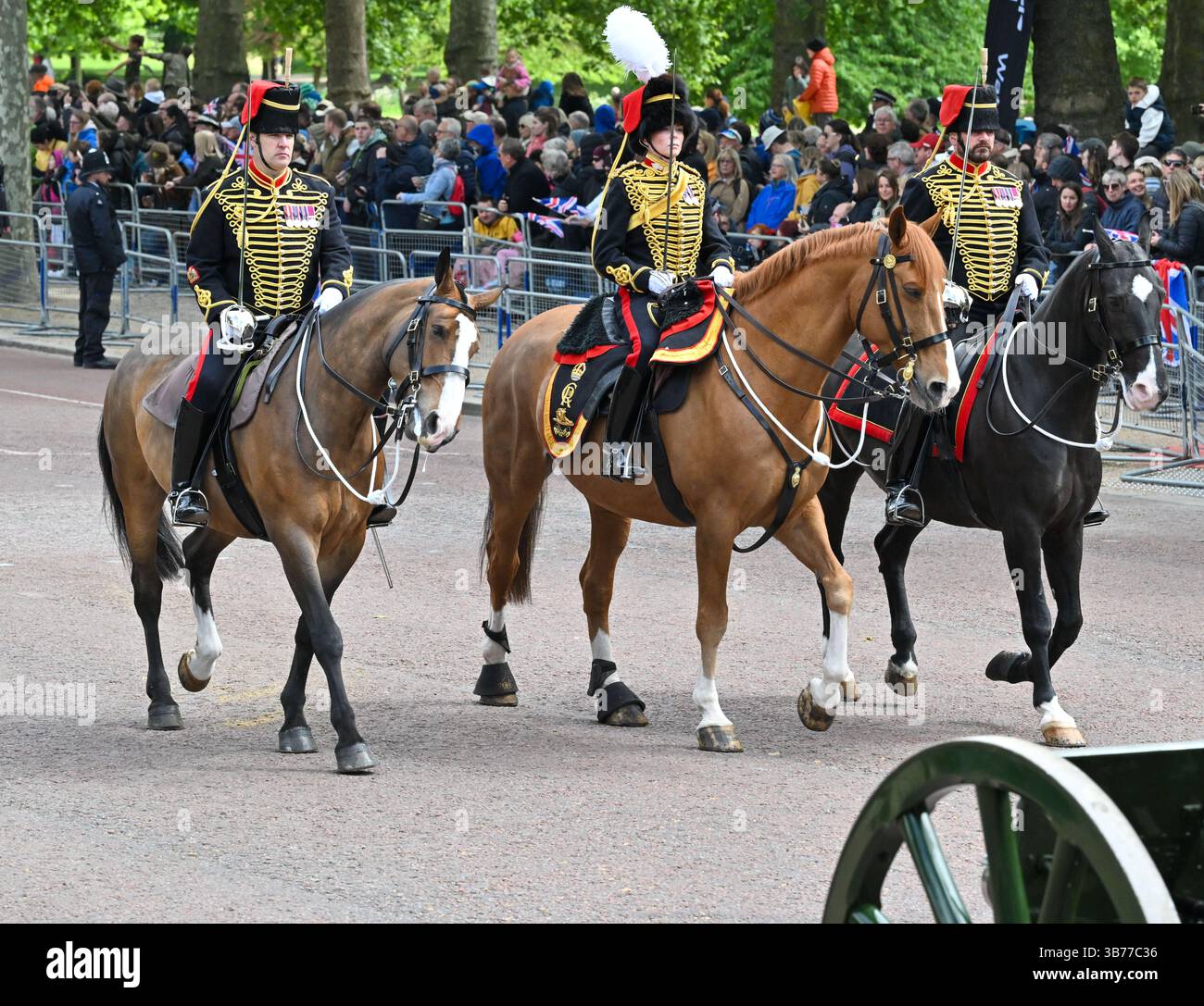 London, UK. 05th May, 2025. Kings Troop, Royal Artillery, during the ...