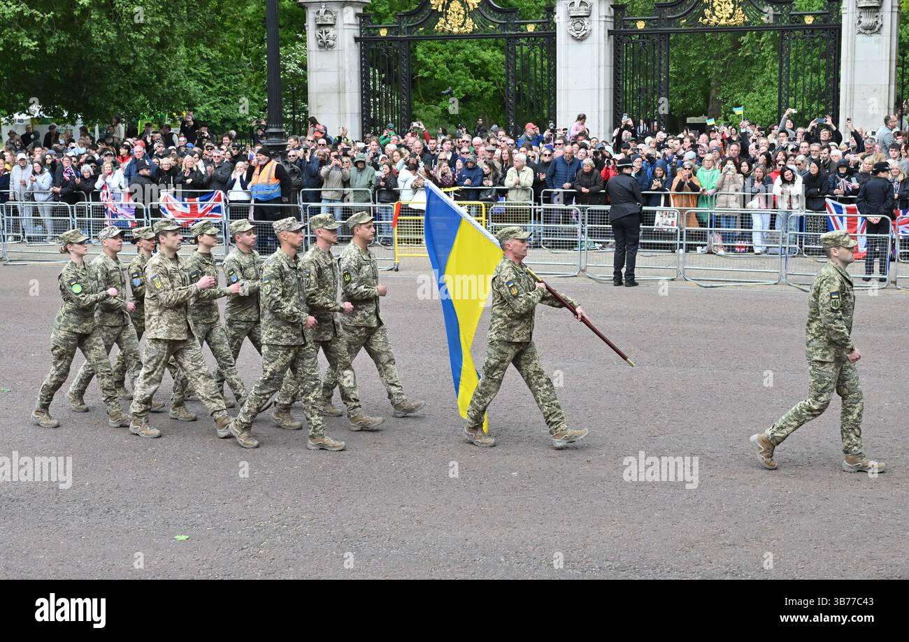 London, UK. 05th May, 2025. during the VE80 celebrations The Mall ...