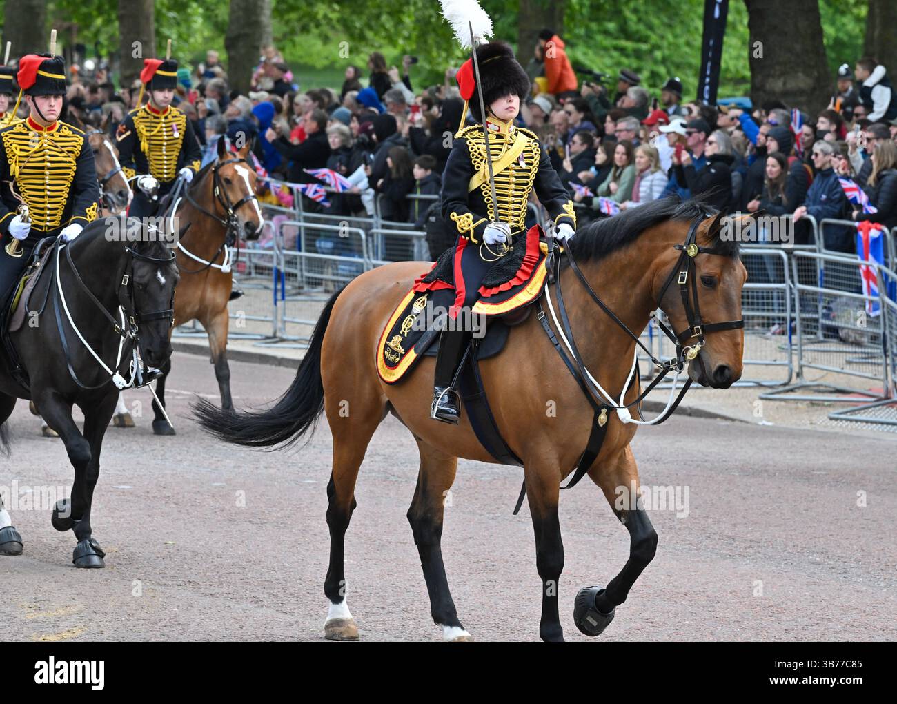 London, UK. 05th May, 2025. Kings Troop, Royal Artillery, during the ...
