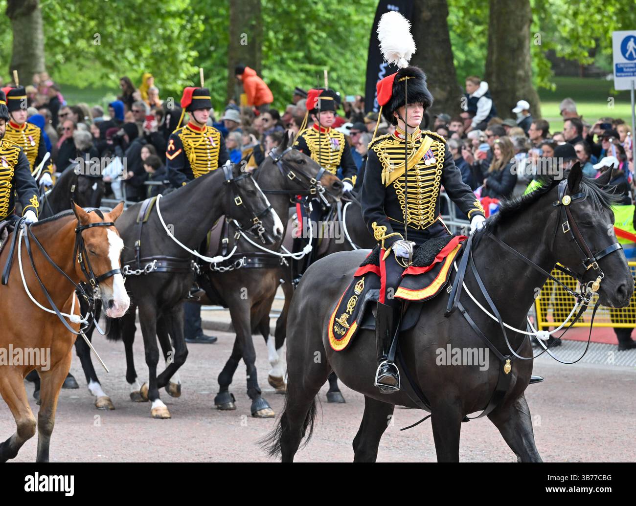 London, UK. 05th May, 2025. Kings Troop, Royal Artillery, during the ...