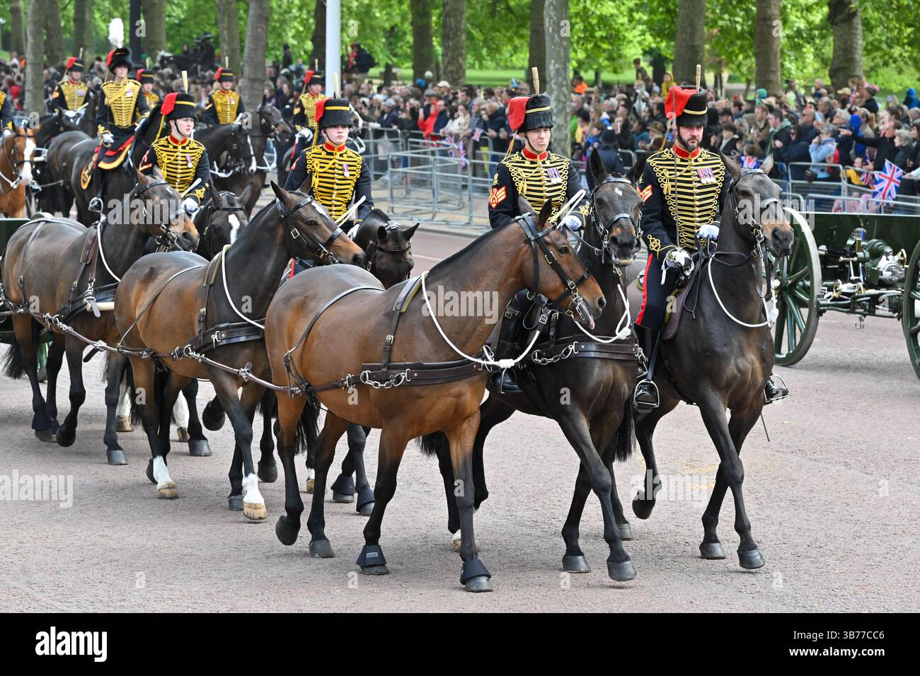London, UK. 05th May, 2025. Kings Troop, Royal Artillery, during the ...