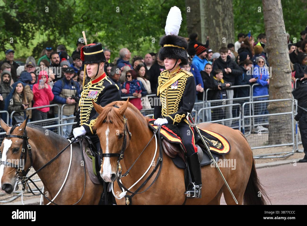 London, UK. 05th May, 2025. Kings Troop, Royal Artillery, during the ...