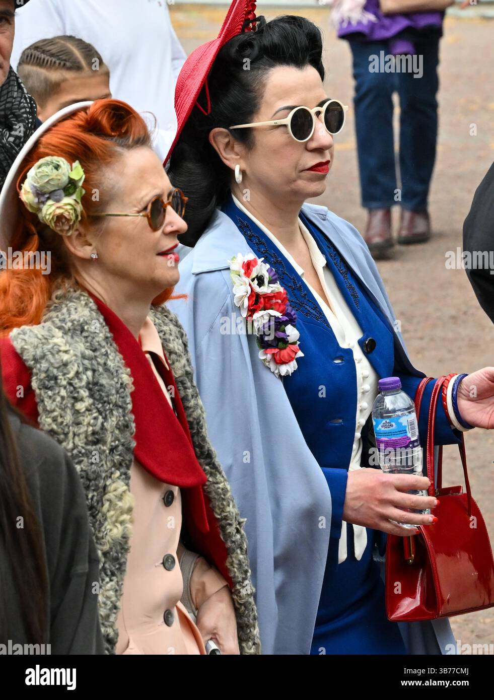 London, UK. 05th May, 2025. Spectators during the VE80 celebrations The ...