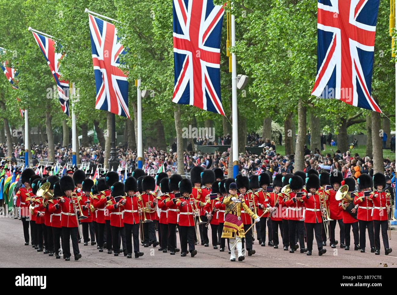 London, UK. 05th May, 2025. Regimental Bands of the Kings Guards during ...