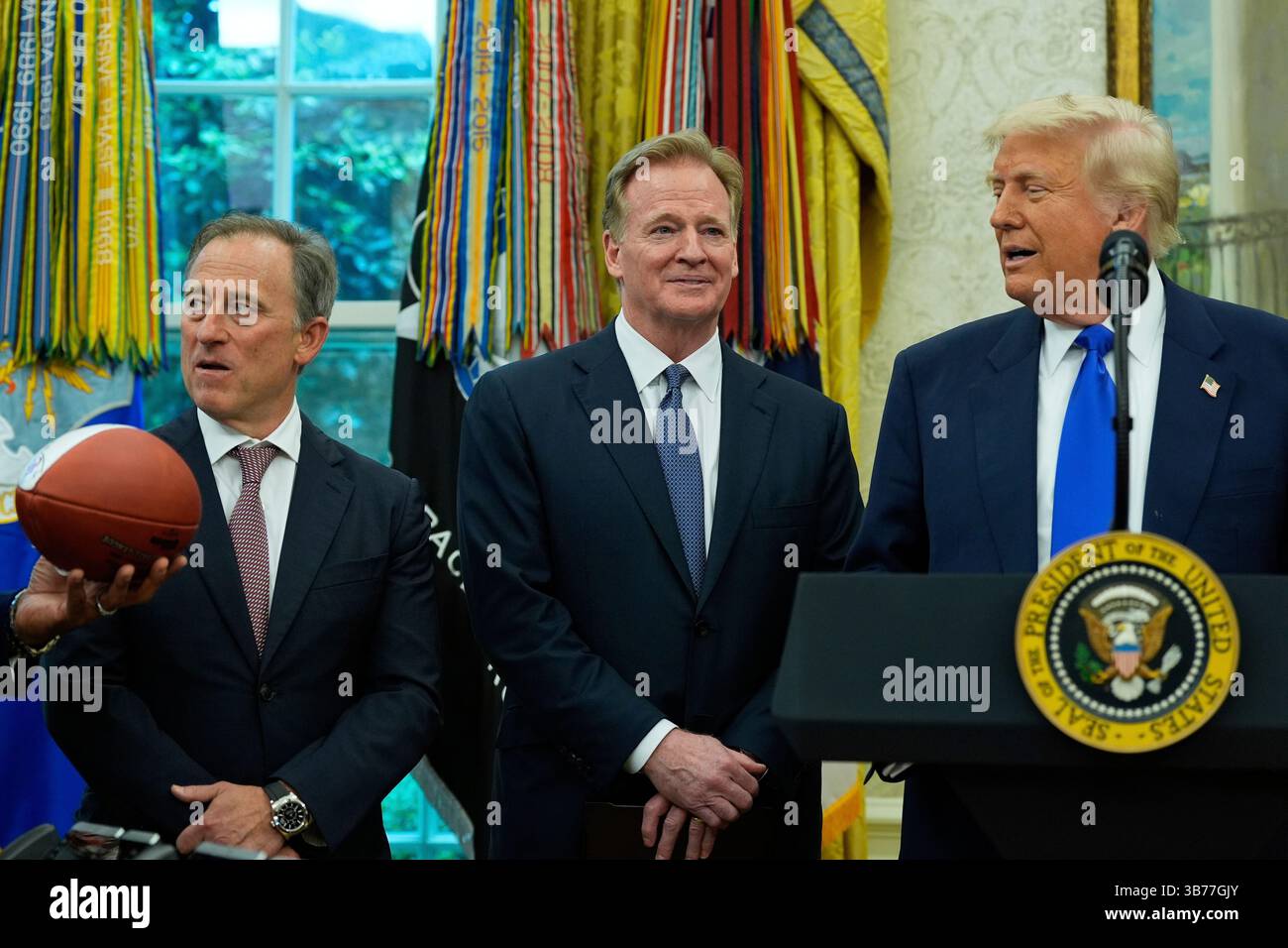 Washington Commanders owner Josh Harris, from left, and NFL ...