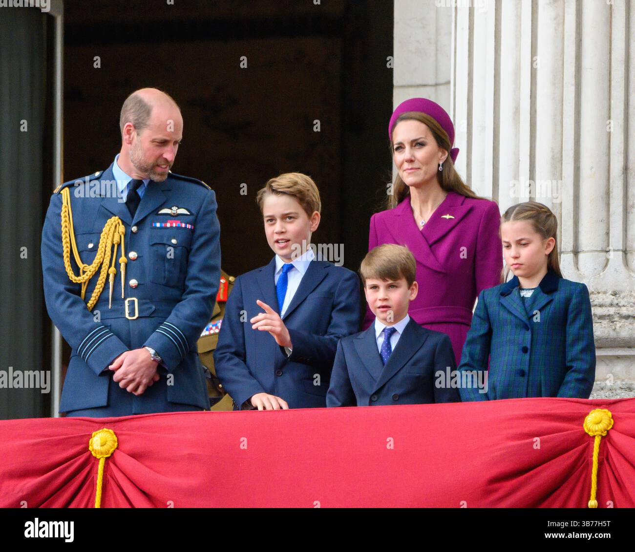 London UK. 5th May 2025. The Prince and Princess of Wales and their ...