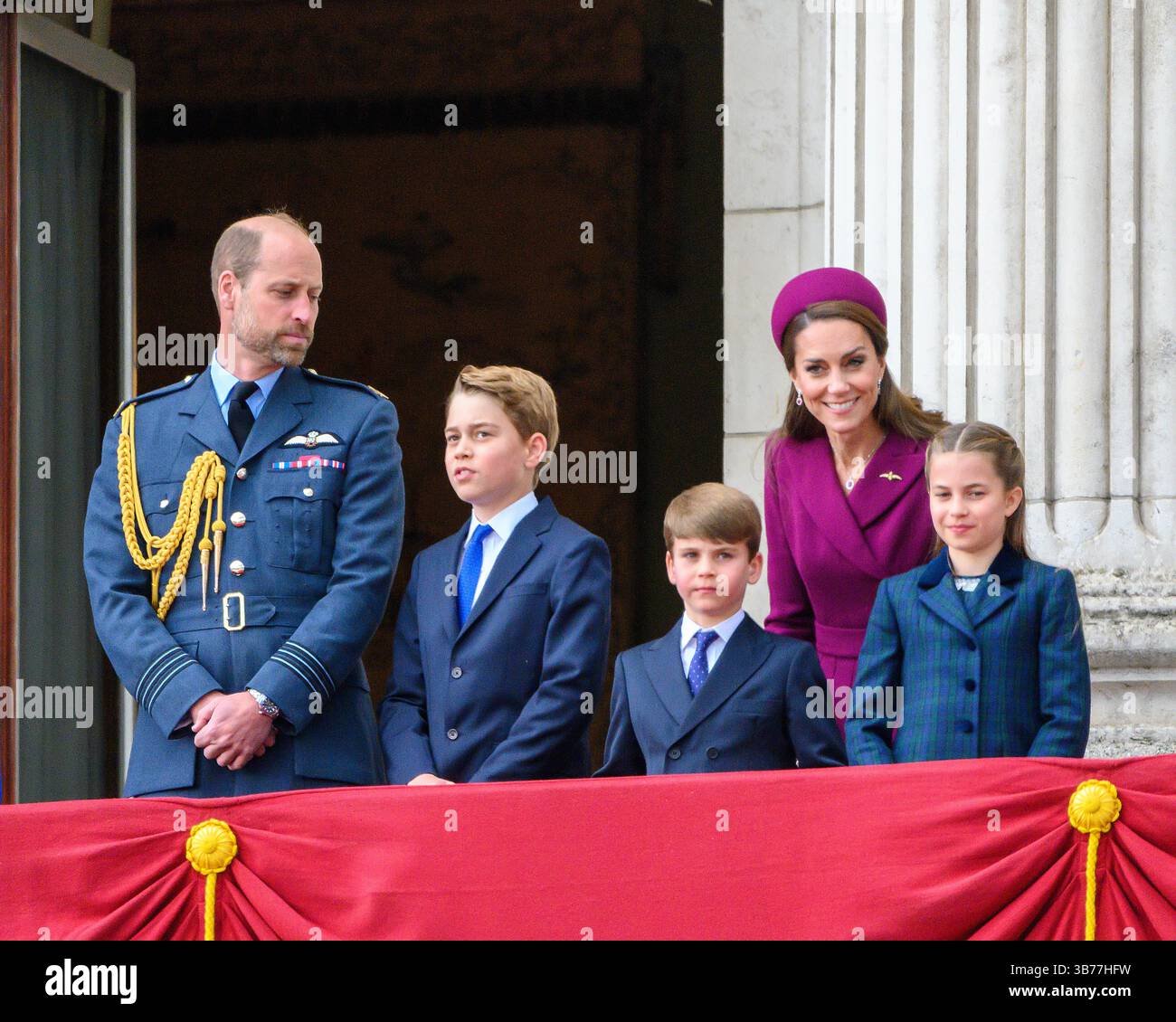 London UK. 5th May 2025. The Prince and Princess of Wales and their ...