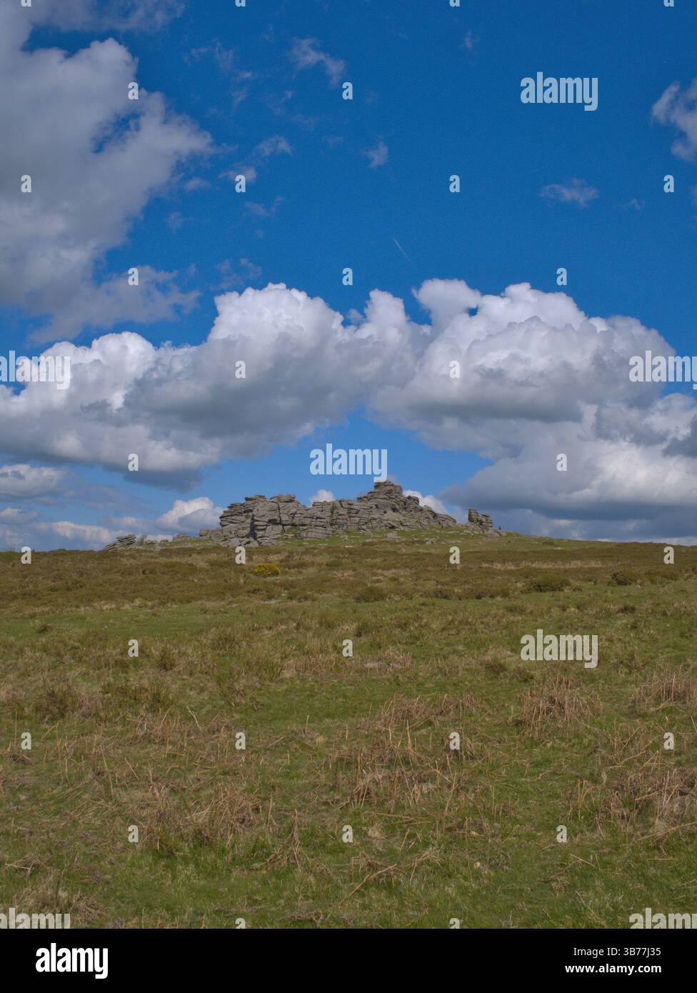 Hound Tor, one of the checkpoints on the Ten Tors challenge walk ...