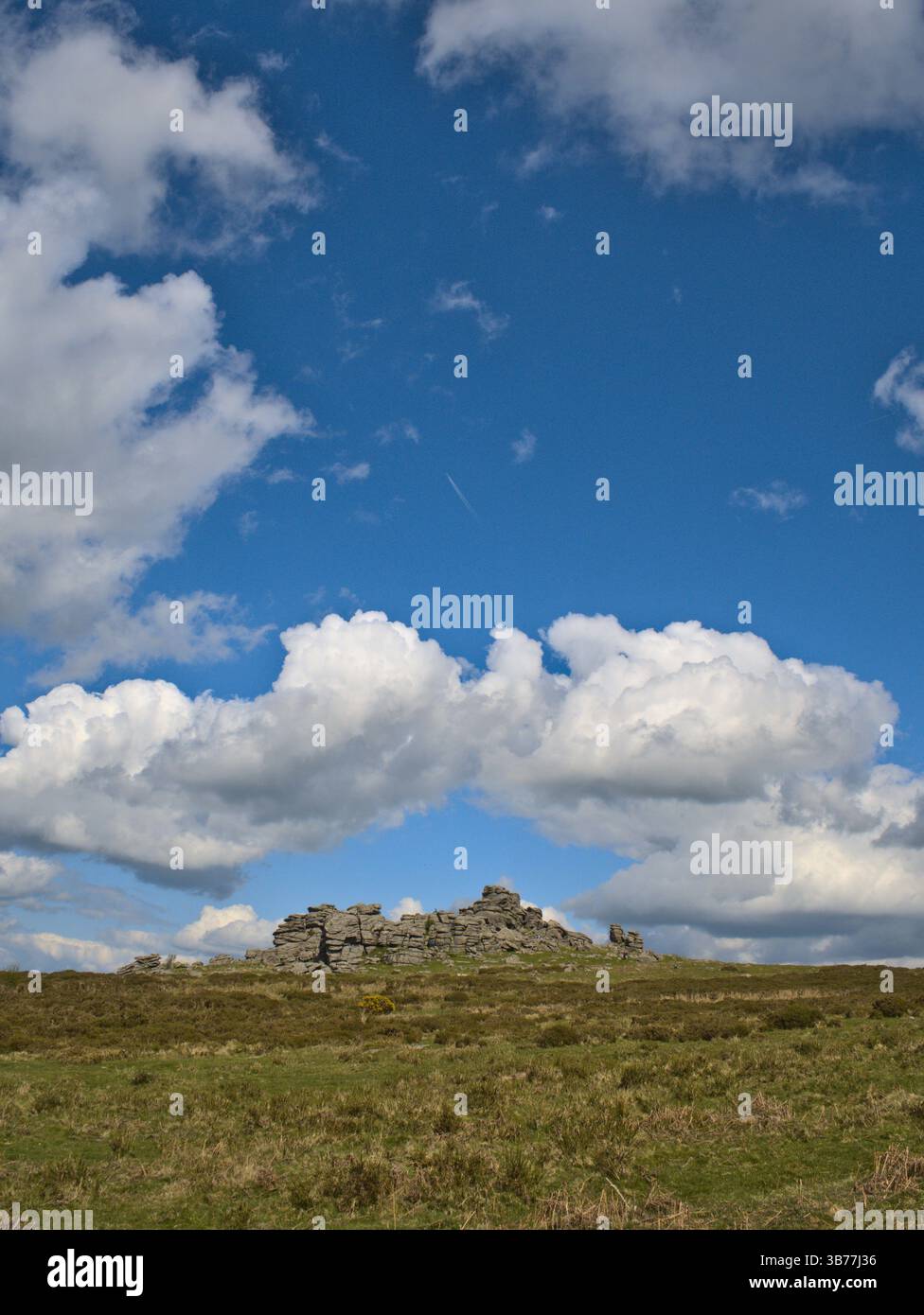 Hound Tor, one of the checkpoints on the Ten Tors challenge walk ...