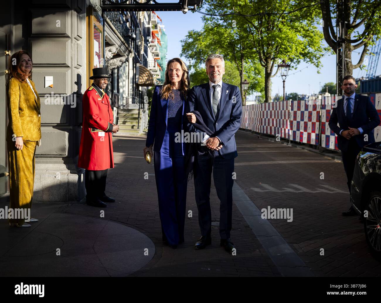AMSTERDAM - Prime Minister Dick Schoof and his partner Loes Meurs ...