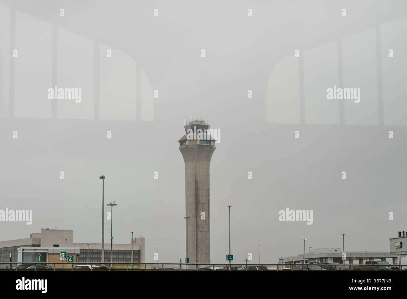 A control tower is seen at Newark Liberty International Airport in ...