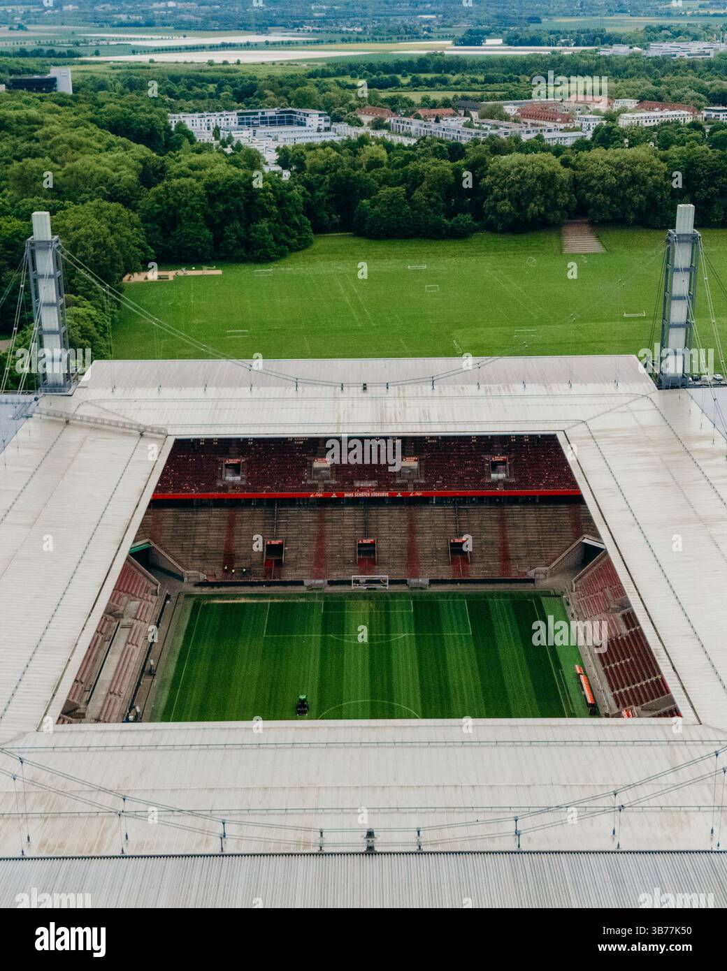 COLOGNE, GERMANY - 5 MAY, 2025: Aerial view of the Rhein Energie ...