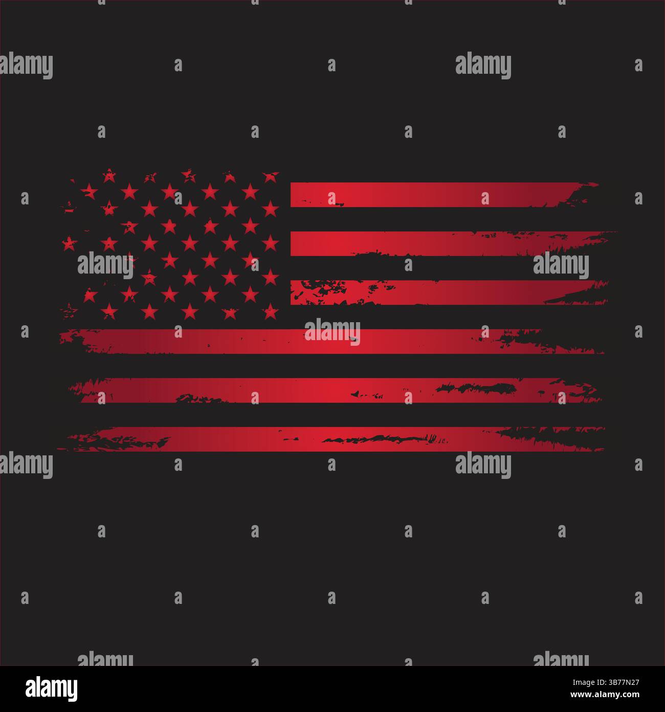 USA Flag Design with Black Background | Vector Stock Vector Image & Art ...
