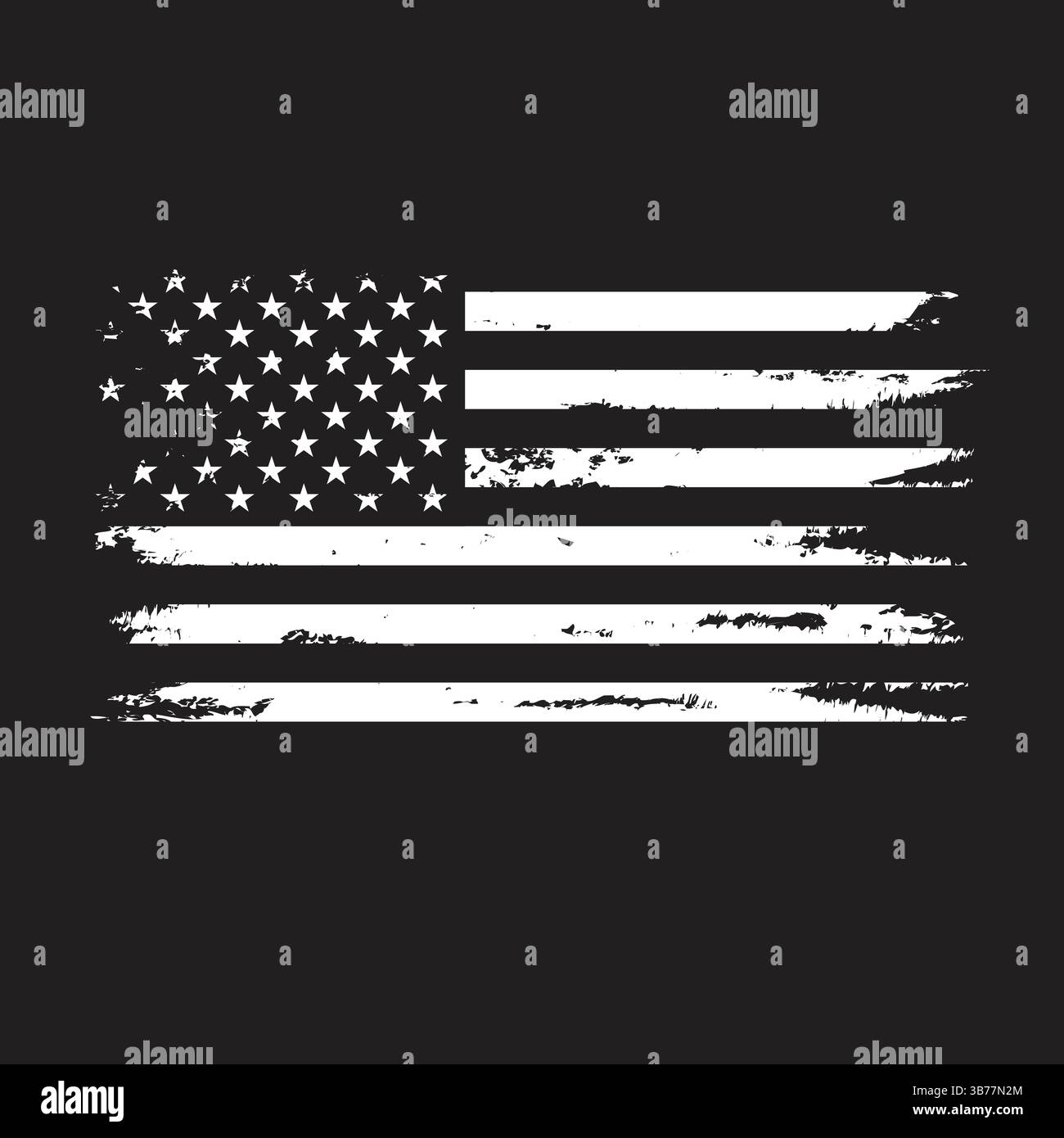 USA Flag Design with Black Background | Vector Stock Vector Image & Art ...