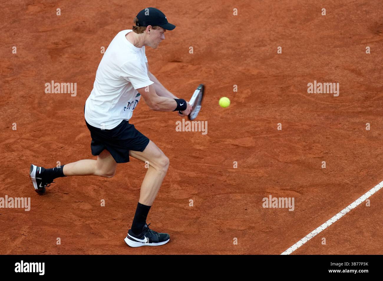 Rome, Italy. 05th May, 2025. Jannik Sinner during a training session at ...