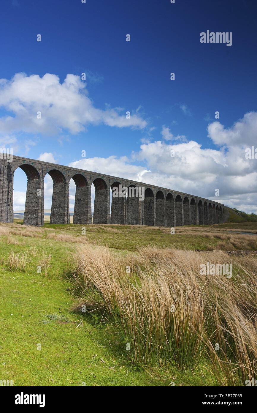 Famous Ribblehead Viaduct in Yorkshire Dales National Park Stock Photo ...