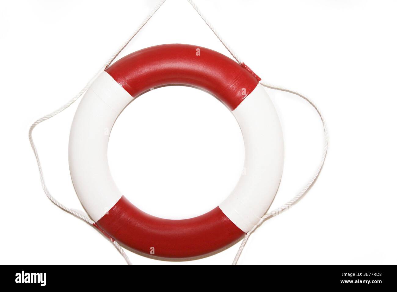 Lifebuoy exposed in front of a white background Stock Photo - Alamy
