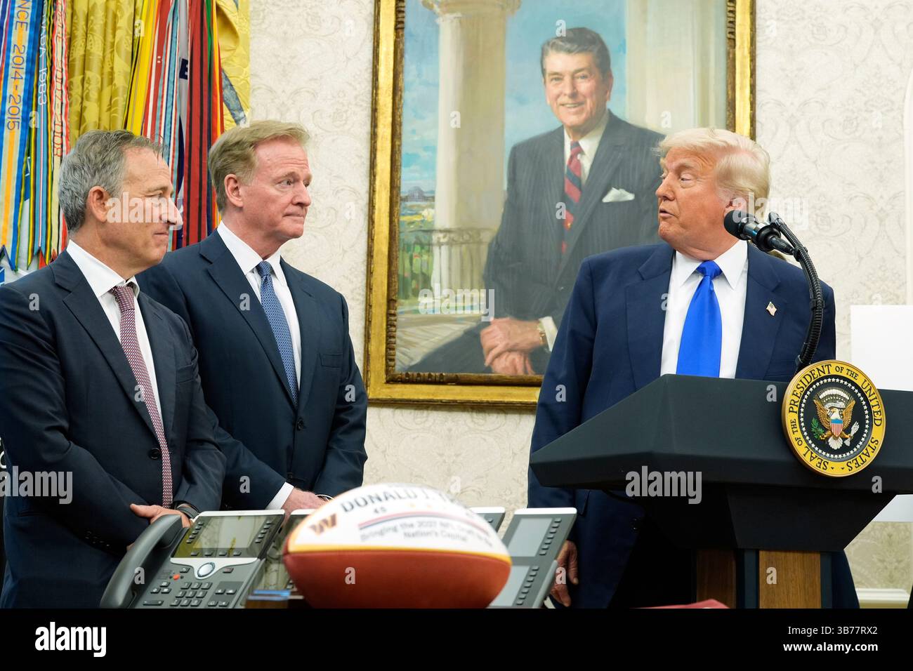 Washington Commanders owner Josh Harris, from left, and NFL ...