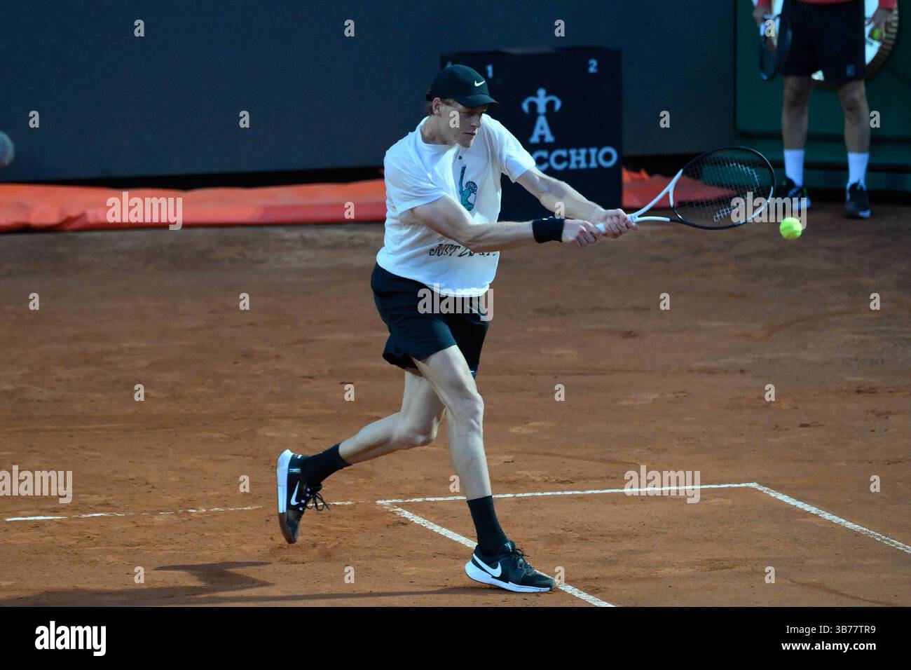 Rome, Italy. 05th May, 2025. Jannik Sinner during training after the ...