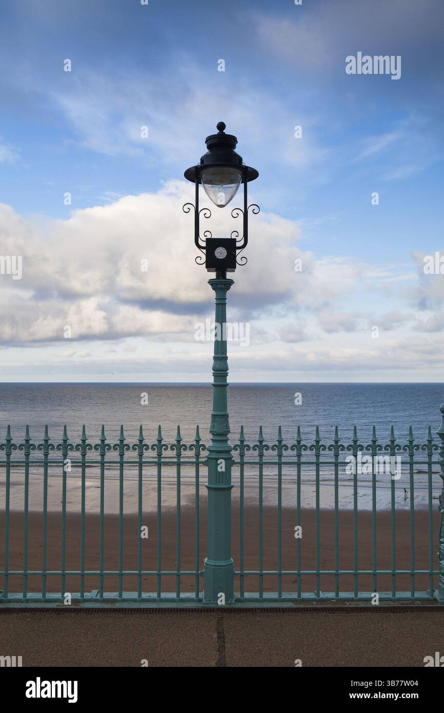 On the empty promenade on the beach in Scarborough Stock Photo - Alamy