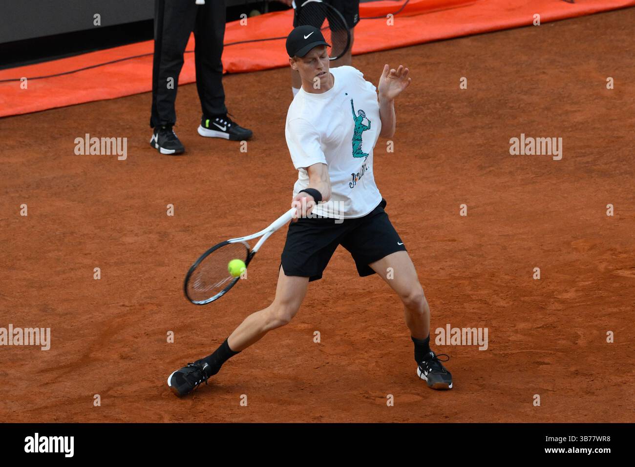 Rome, Italy. 05th May, 2025. Jannik Sinner during training after the ...