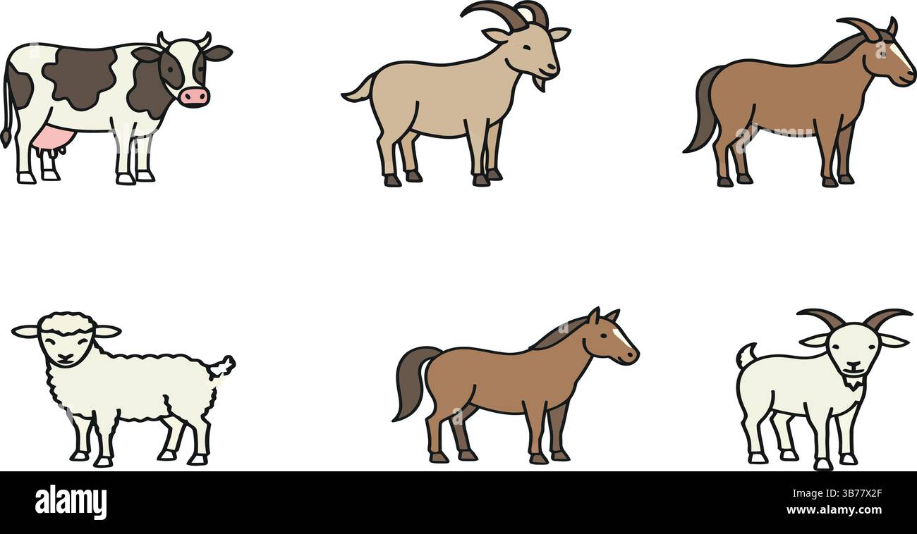 Simple farm illustrations hi-res stock photography and images - Alamy