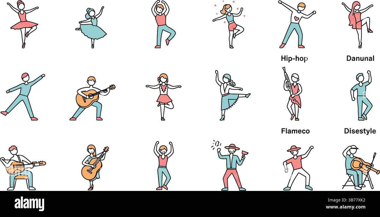 Contemporary dance performance stage Stock Vector Images - Alamy