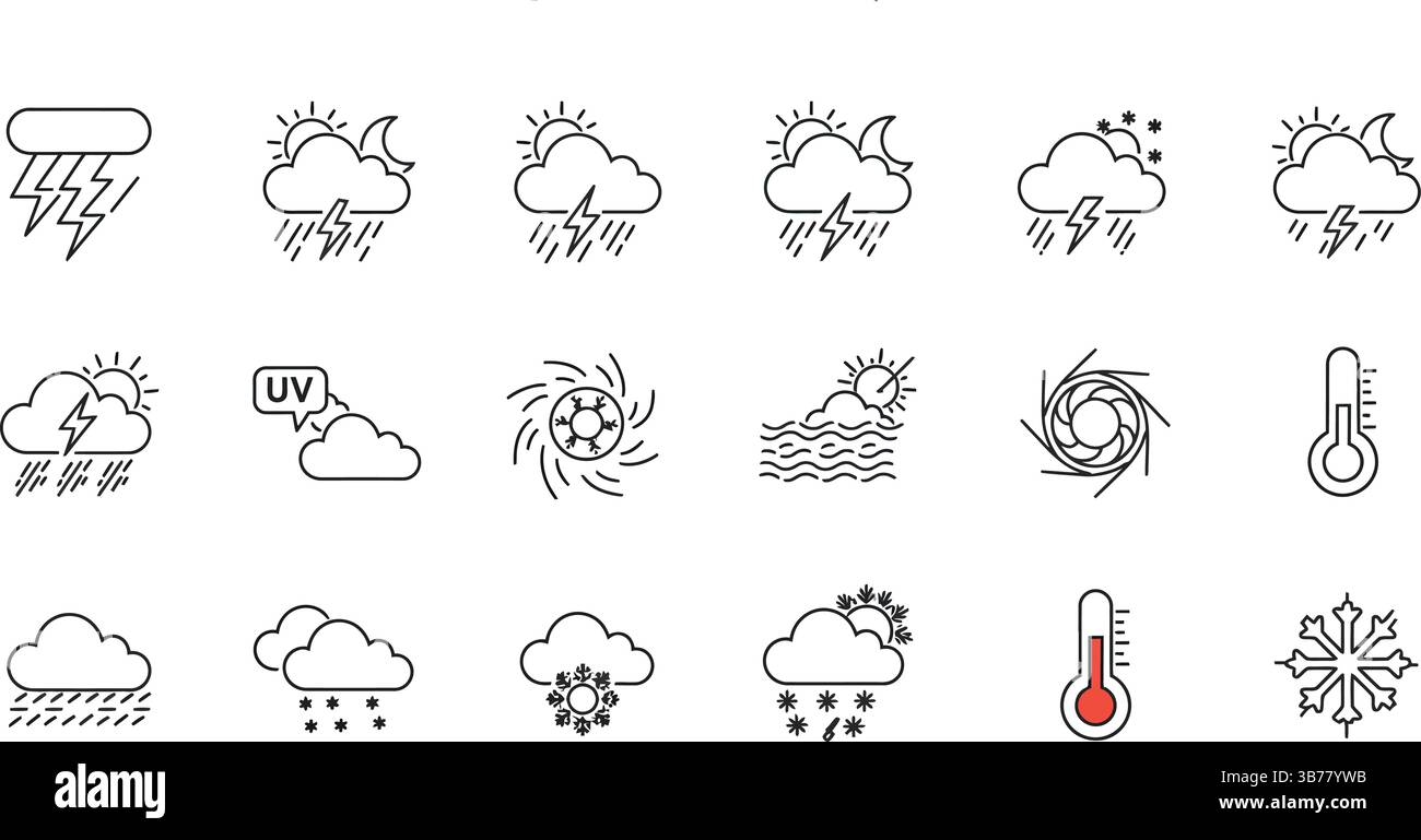 Climate observations Stock Vector Images - Alamy