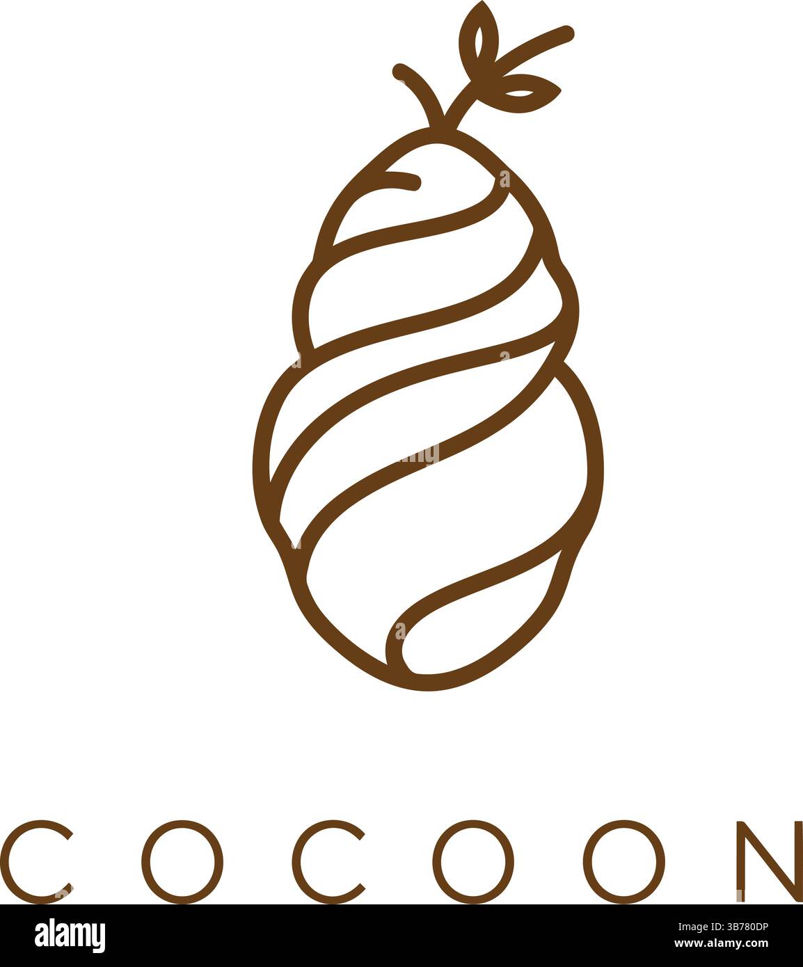 Cocoon Logo – Nature-Inspired Branding Symbol Stock Vector Image & Art ...