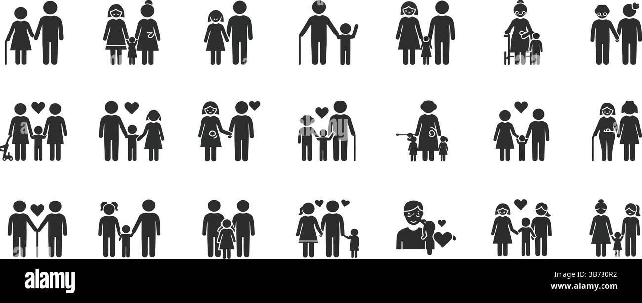 Generational relationships Stock Vector Images - Alamy