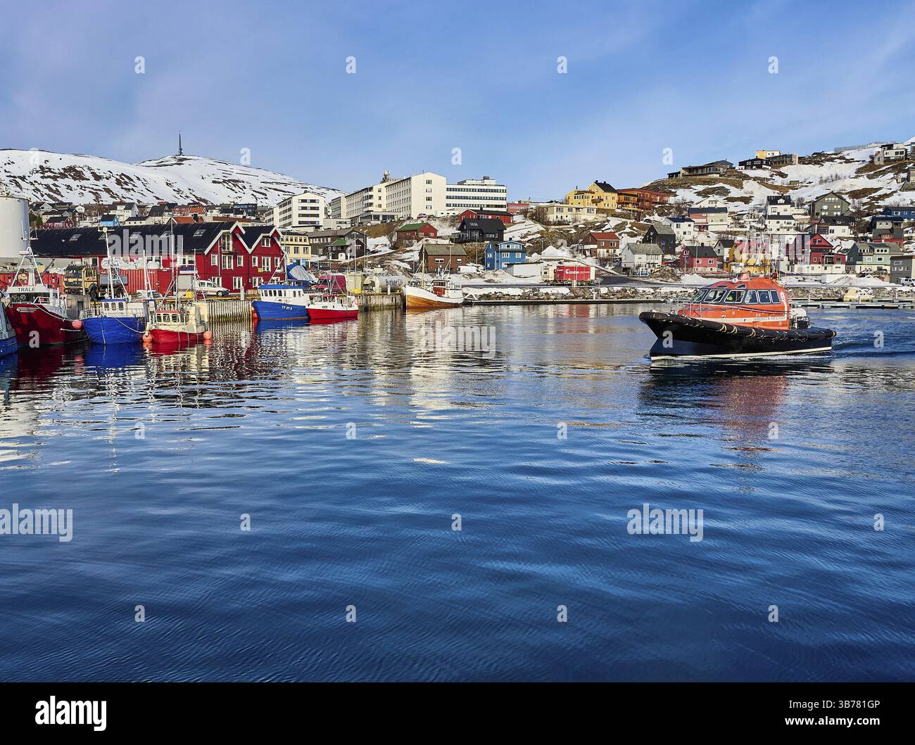 Norway people hammerfest snow hi-res stock photography and images - Alamy