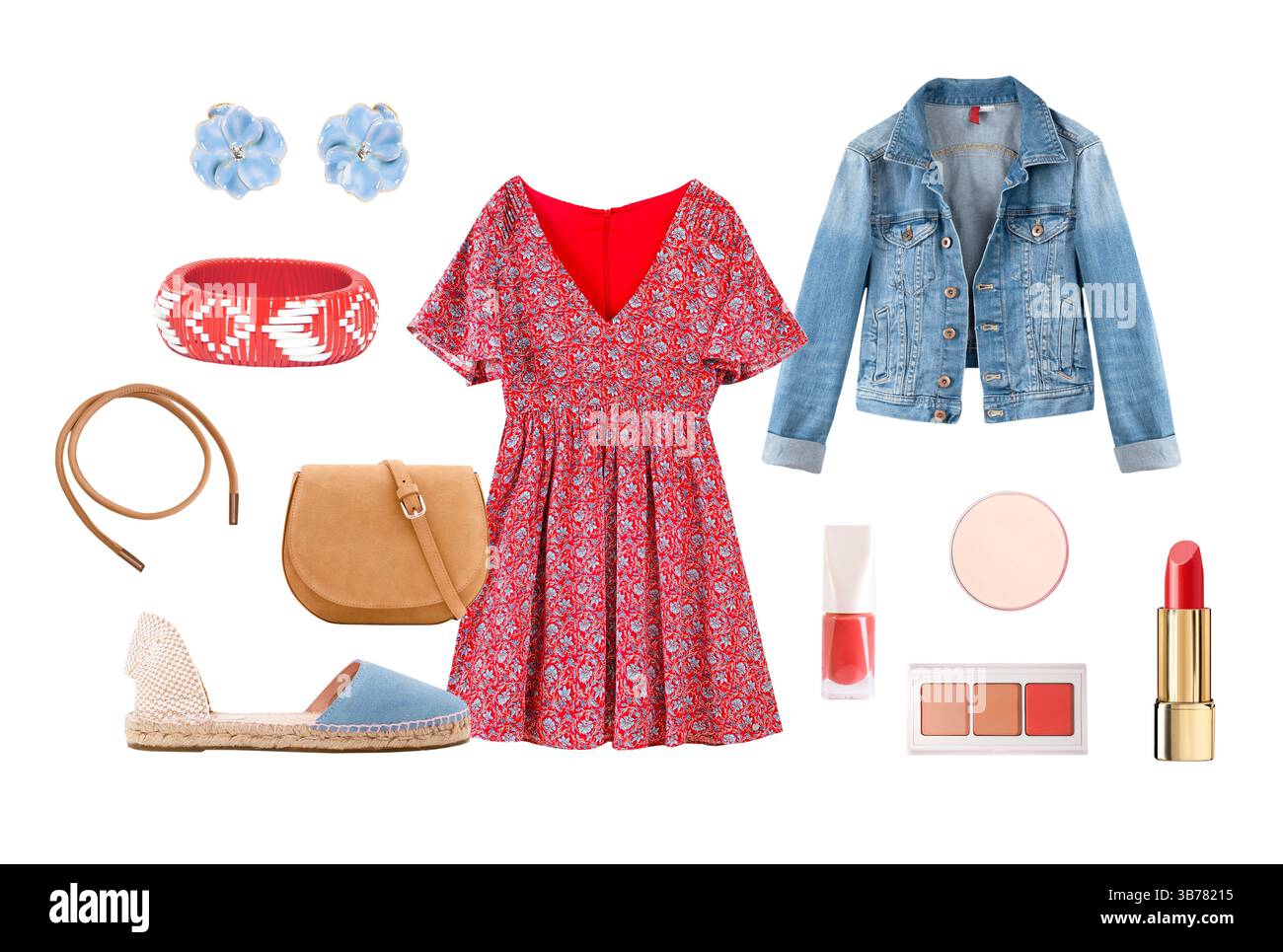 White and red dress mockup set hi-res stock photography and images - Alamy