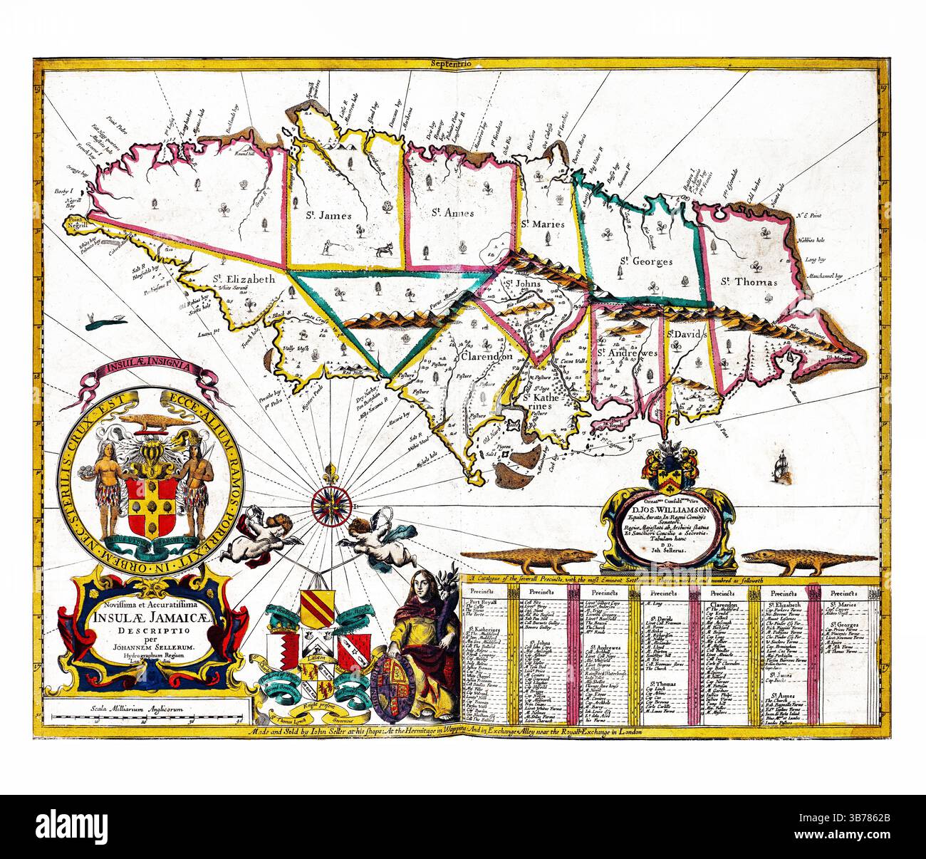 Historic map showcasing intricate geometric patterns and heraldic ...