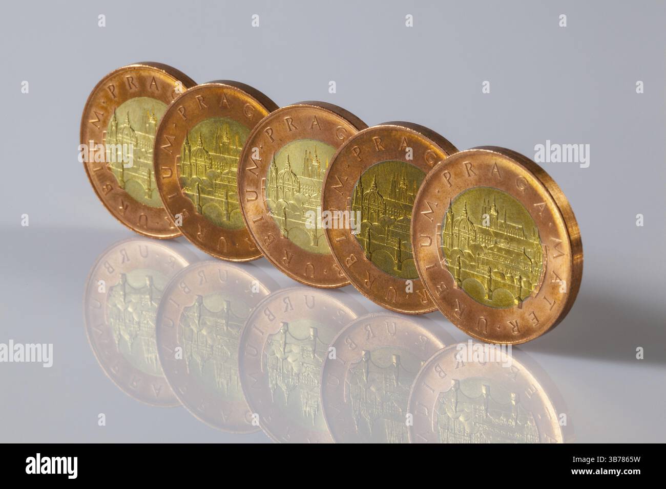 Czech crown coins republic hi-res stock photography and images - Alamy