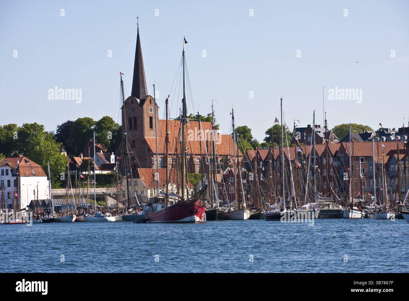 Traditional ships in the harbour of Sonderburg Stock Photo - Alamy