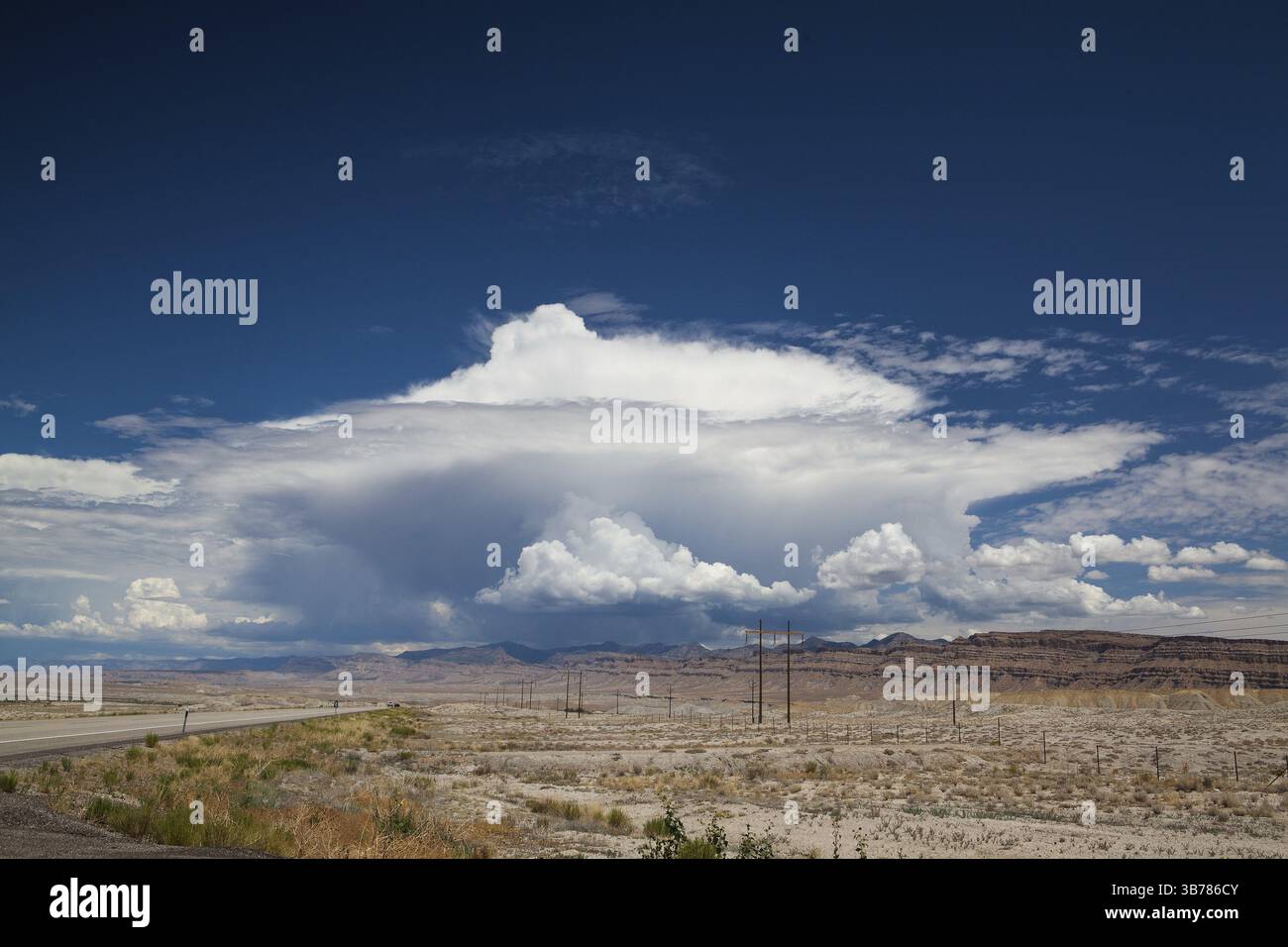 After heavy storm in desert in Utah Stock Photo - Alamy